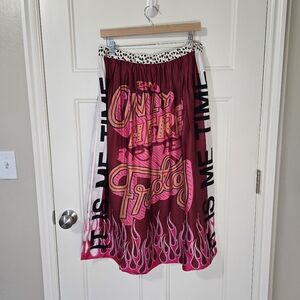 Me369 | Skirts | Me369 Hailey Midi Skirt Fire Womens Ml Nwt | Poshmark